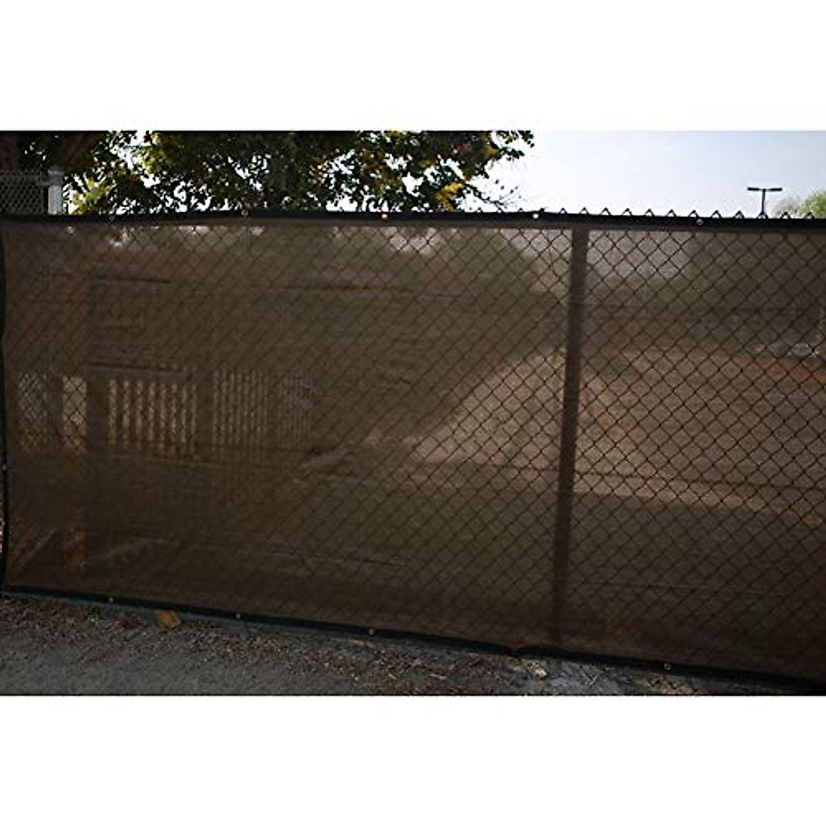 LIANGLIANG Sunblock Shade Cloth, Privacy Screen Green Plants Sun Protection Encryption Polyethylene Used for Outdoor Balcony Sun Room, Size Customizable (Color : Brown, Size : 1.5x7m)