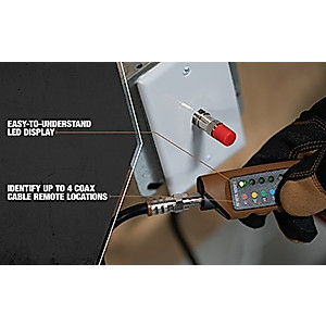 Southwire M500CX4 Coax Continuity Tester/Mapper; Durable Design; Auto Power-Off; Double-Molded Housing; Easy-to-Understand LED Display; Includes 4 Color-Coded ID Remotes