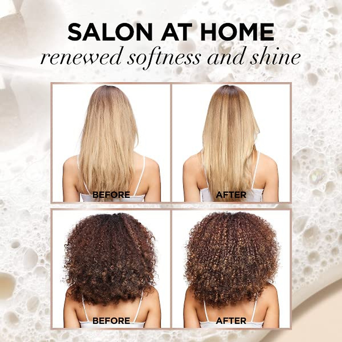 L'Oreal Paris EverPure Sulfate Free Simply Clean Elastic Fiber Masque, Hydrating 5 Minute Deep Conditioning Hair Mask for Dry Damaged Hair, 12 Fl Oz