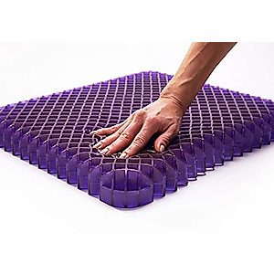 Purple Royal Seat Cushion - Seat Cushion for The Car Or Office Chair - Temperature Neutral Grid