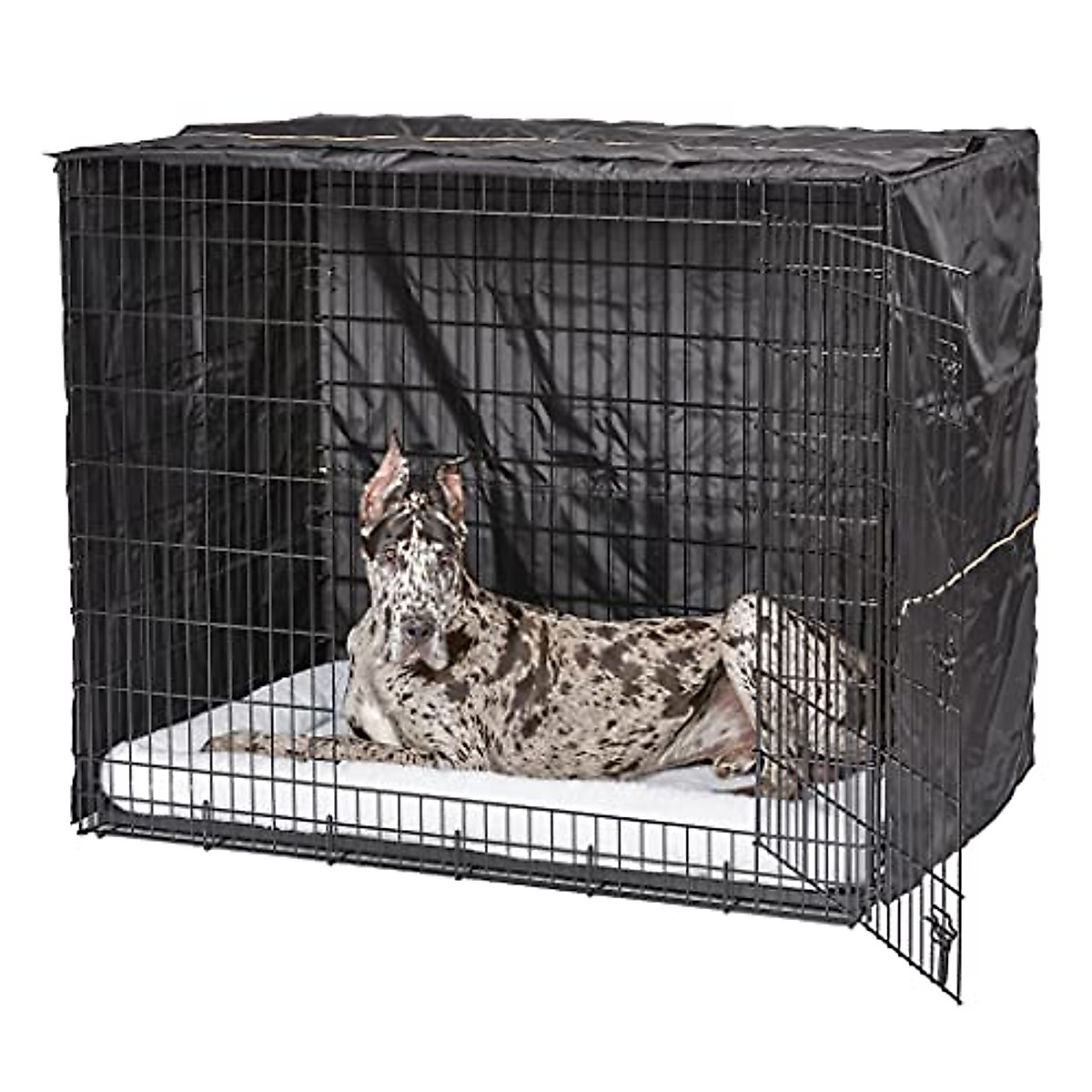 MidWest Homes for Pets XXL 54-Inch , Privacy Dog Crate Cover Designed to Fit Midwest Ginormous Dog Crate Models SL54 & SL54DD, Machine Wash & Dry, Gray,