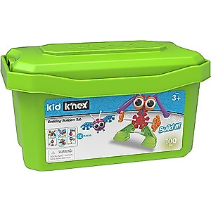 KID K’NEX – Budding Builders Building Set – 100 Pieces – Ages 3 and Up – Preschool Educational Toy