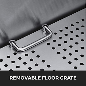 VEVOR 62 inch Professional Dog Grooming Tub Stainless Steel Pet Bathing Tub Large Dog Wash Tub with Faucet Walk-in Ramp Accessories Dog Washing Station Pet Bath Tub