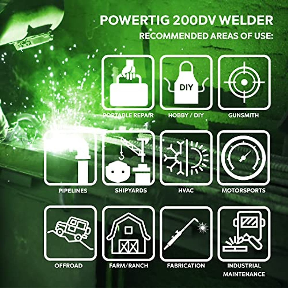 2021 Everlast PowerTIG 200DV 110/220 Dual Voltage 200amp Pulse ACDC Welder