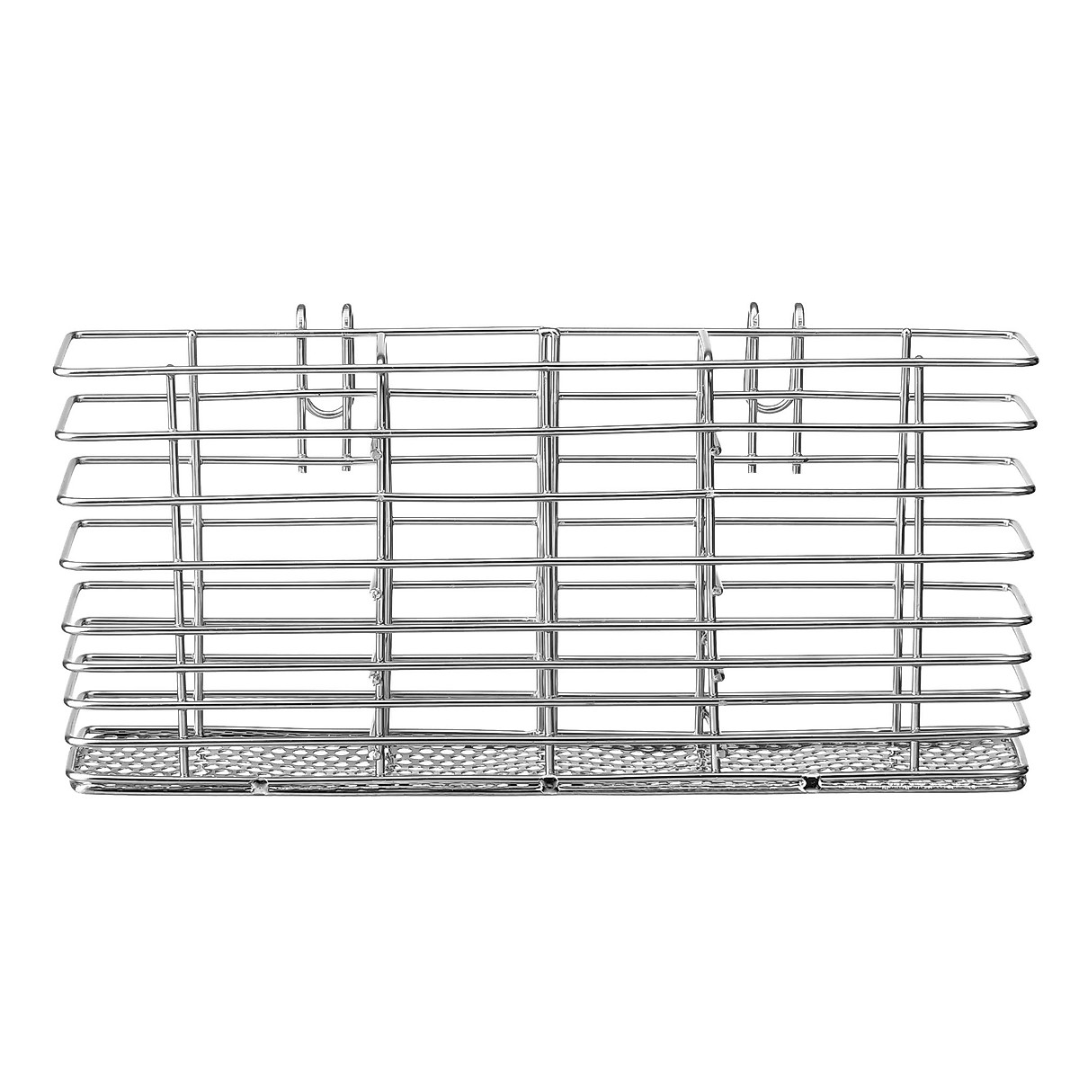 iPEGTOP Cutlery Utensil Silverware Drying Rack Chopsticks Basket Holder with Hooks - Flatware Storage Solution for Kitchen Dish Drainer Dish Drying Rack, Rust Proof