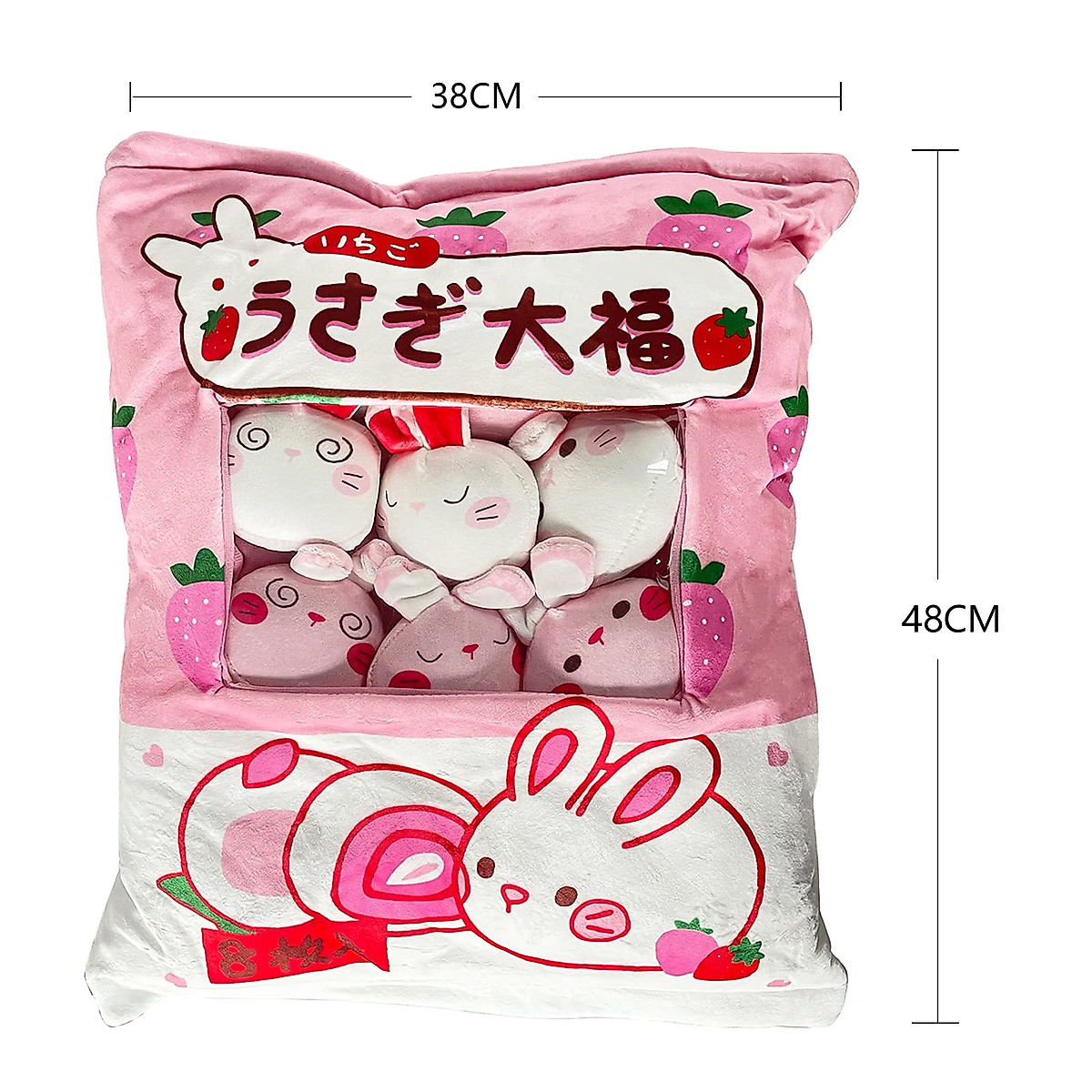LUNK 1 Bag Plush Mini Dolls Pudding Plush Toys Simulation Innovative Snacks Doll Soft Sofa Pillow for Home Decoration(Bunny)