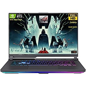 ASUS Latest ROG Strix Premium G15 Series Gaming Laptop, 15.6” 144Hz IPS FHD Display, 6GB NVIDIA RTX 3060, 8-Core AMD Gaming Ryzen 7-4800HX, 64GB DDR5, 4TB SSD, Wi-Fi6, Backlit RGB-KYB, Win11H, T.F