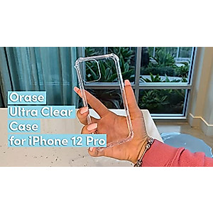 Orase Ultra Clear Cases Designed for iPhone 12 Case & iPhone 12 Pro Case [Non-Yellowing] Protective Slim Phone Case with Shockproof Air Bags, 2020 (Crystal Clear)
