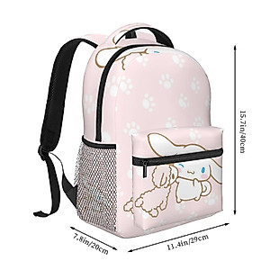DIEZ Anime Laptop Backpacks Kawaii Cinnamoroll Aesthetic Waterproof College Travel Daypack Adult Pink Casual Large-capacity Backpack