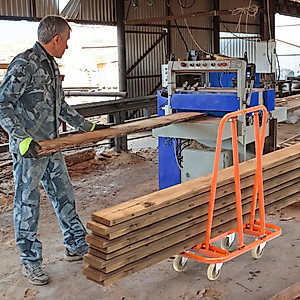 YINTATECH 3000lbs Drywall Cart Dolly, Heavy Duty Drywall Sheet Cart with 4 Swivel Wheels, Orange