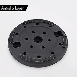 KES Matte Black Paper Towel Holder Countertop, Kitchen Paper Roll Holder Stand with Weighted Base Heavy for Standard or Gaint Rolls SUS304 Stainless Steel Matte Black, KPH202-BK