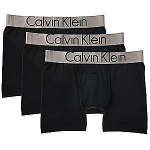Calvin Klein Men's Steel Micro Boxer Briefs, black/black/black, Small
