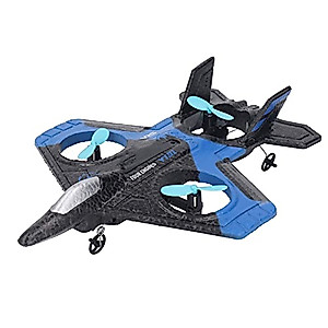 RC Drone, High Drop Resistance Remote Control Plane Colorful LED Lights 2.4GHz Large Signal Range for Christmas Present (3 Batteries)