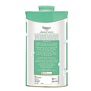 Yardley London Jasmine Perfumed Talcum Powder - 250 g. 8.8 oz, Deodorizing Talc