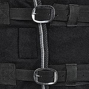 HORZE Kiel Fleece Rug - Black - 75 in