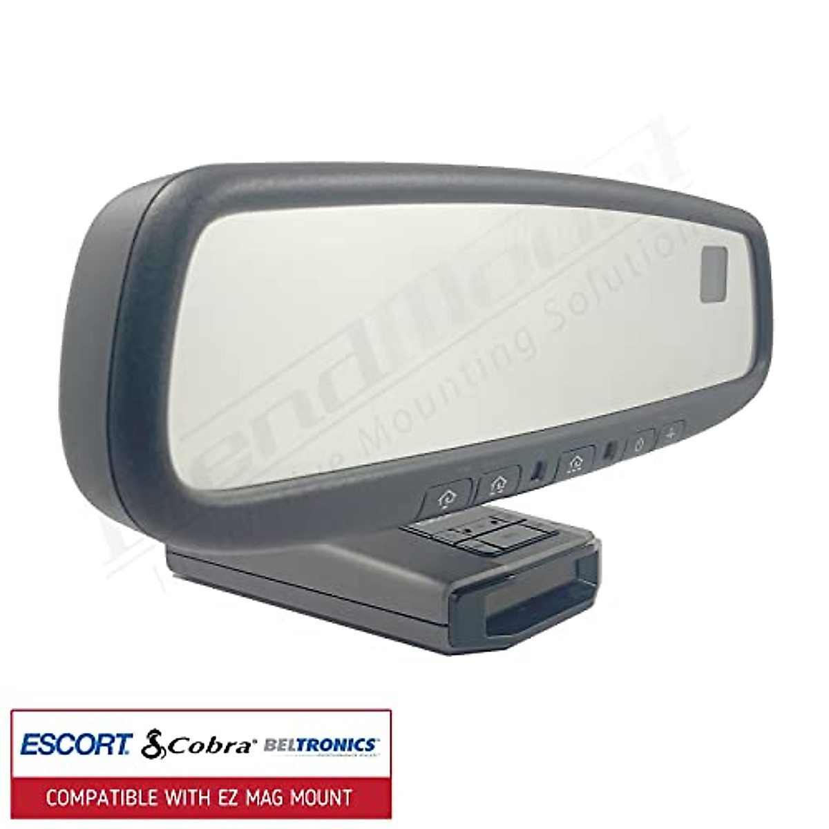 BlendMount Radar Detector Mirror Mount BMG-2001R, Compatible with EZ Magnet Mount for Escort MAX 4, MAX 3, MAX 360 MKII, MAX 360C MKII, MAXcam360c, MAX 360c, Redline 360c