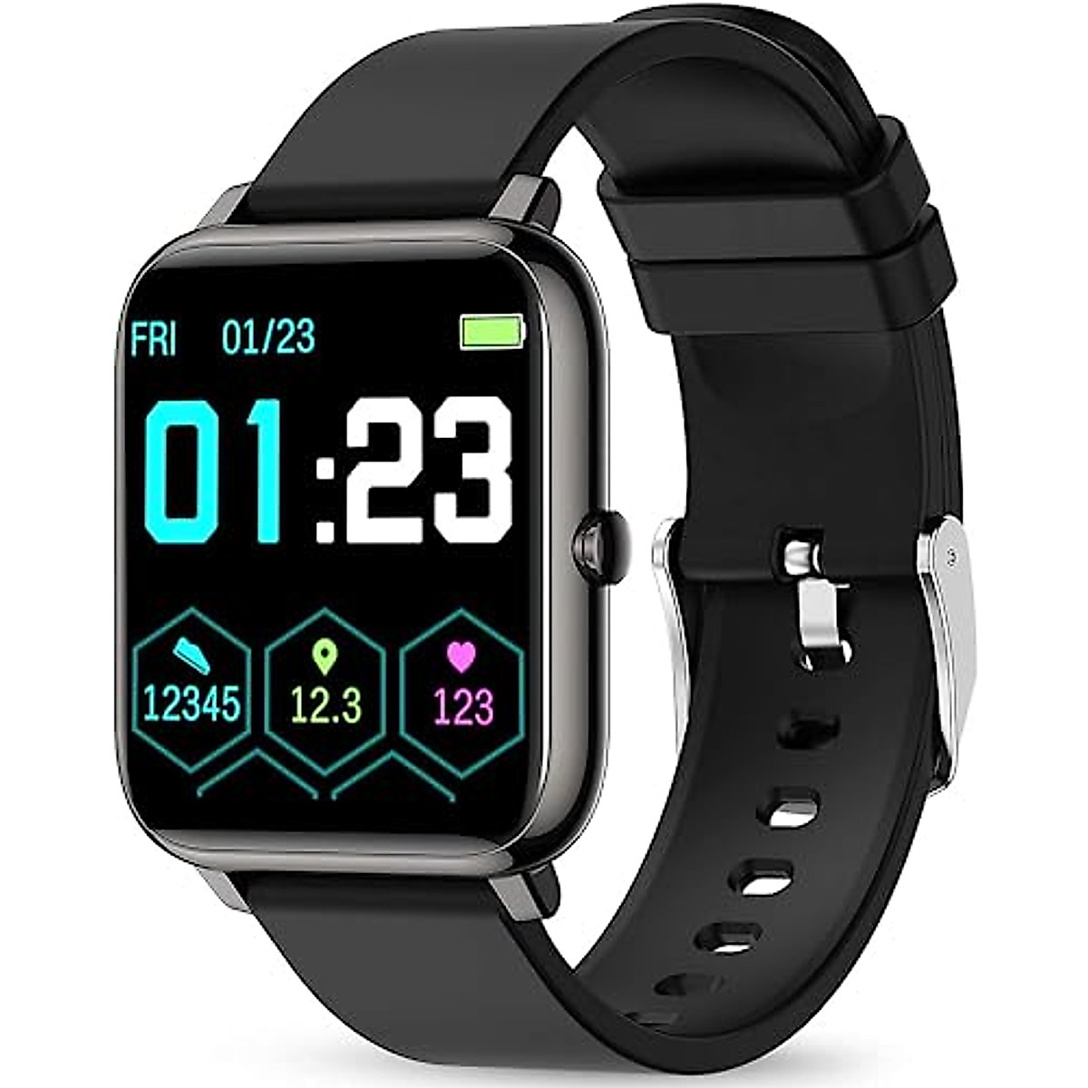 Smart Watch for Men Women 1.4 Full Touch Screen Fitness Tracker Watch with Heart Rate Blood Pressure Sleep Monitor IP68 Waterproof Smartwatch for Android iOS Phones Sports Watch with Step Counter
