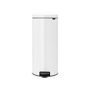 Brabantia 114748 Pedal Bin newIcon with Metal Inner Bucket, 30 Litre - White