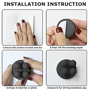 XoYoZo 4 pcs Silicone Toothbrush Holder Multi-Function Hook Waterproof self Adhesive Single Toothbrush Hook Plug Holder for Wall for Hanging Bathroom Kitchen Living Room Office