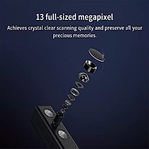 ZSEDP Portable Document & Book Scanner, Remote Learning for School Education, 13MP, OCR Function for Window