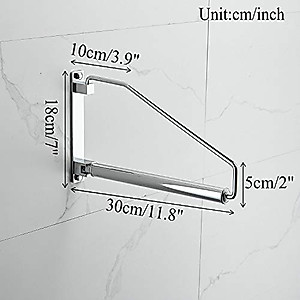 Gudetap Wall Mounted Clothes Drying Rack Solid Brass Drying Racks for Laundry Foldable Clothes Hanger Rack with Swing Arm Holder GT2305C