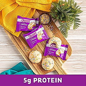 Quest Nutrition Birthday Cake Frosted Cookies, 8 Count (Pack of 3)