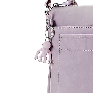 Kipling Women’s Sebastian Crossbody, Super Light, Durable Messenger, Nylon Shoulder Bag, Gentle Lilac