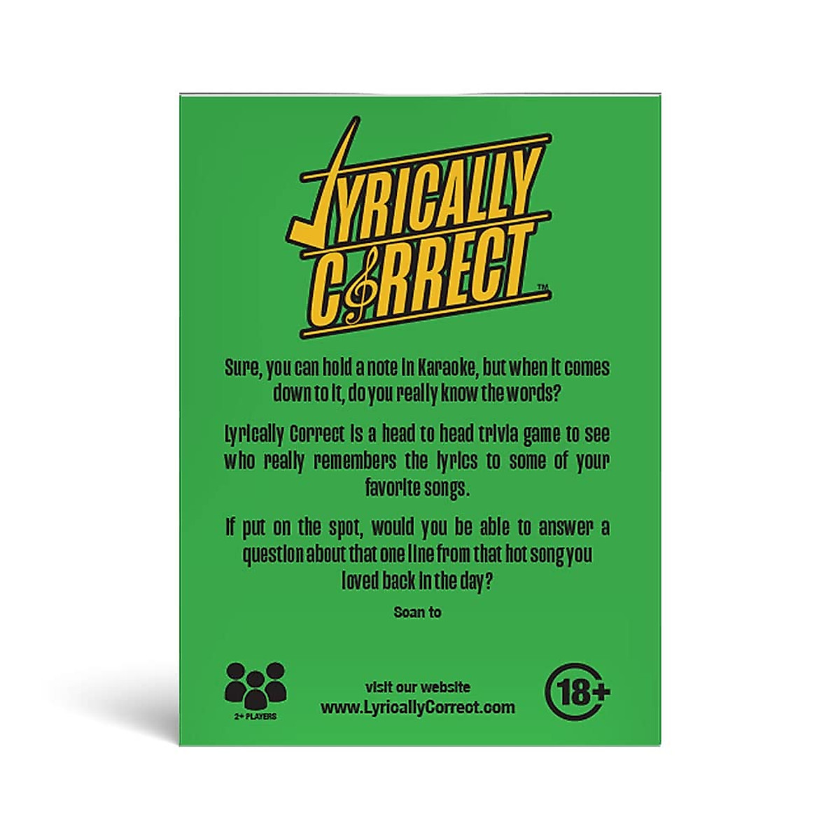 Lyrically Correct 60's and 70's Oldies but Goodies Music Trivia Card Game | Multi-Generational Family Gatherings, Adult Game Night and Fun Trivia