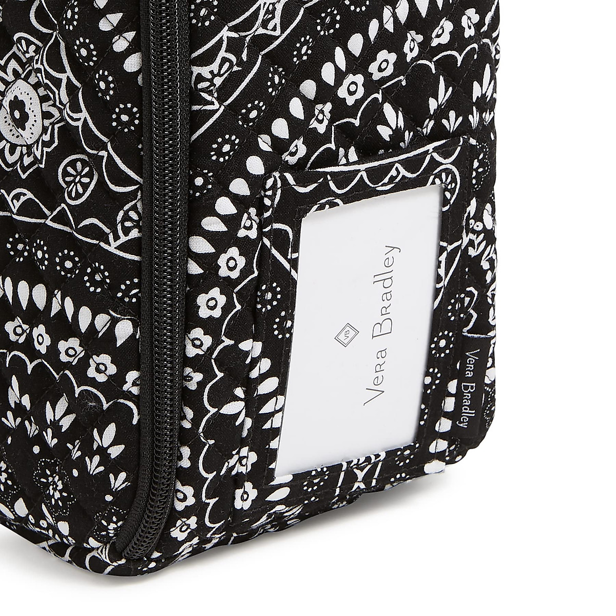Vera Bradley Women's Cotton Deluxe Lunch Bunch Lunch Bag, Black Bandana Medallion, One Size