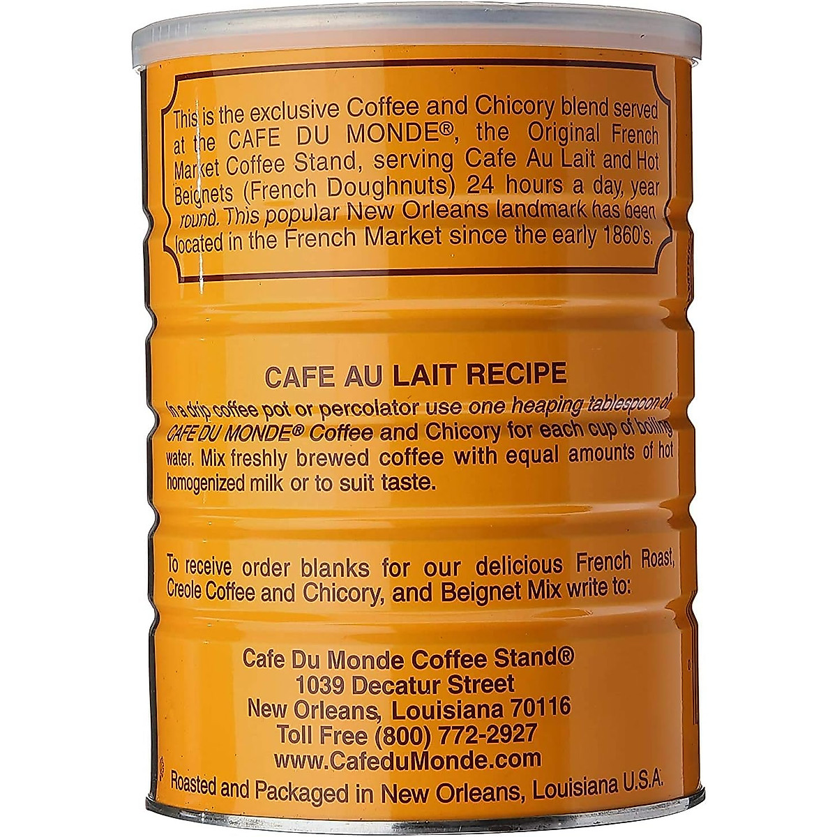 Cafe du Monde Ground Coffee 15 Oz (425 g) With 2 Coffee Spoons (1 CAN)