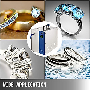 VEVOR Jewelry Steam Cleaner 4L Jewelry Cleaner Machine 2200W Jet Jewelry Steam Cleaner 220V 4KG Silver & Gold Steam Cleaner Goldsmith Equipment For Gold Sliver Jewelry 220V
