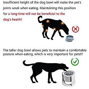 LIDLOK Dog Water Bowl Elevated Dog Bowls 1.1 Gallon Slow Water Feeder Dog Bowl No-Spill Water Bowl for Dogs,1.1 Gallon Stainless Steel, Adjustable Raised Stand, Floating Disk