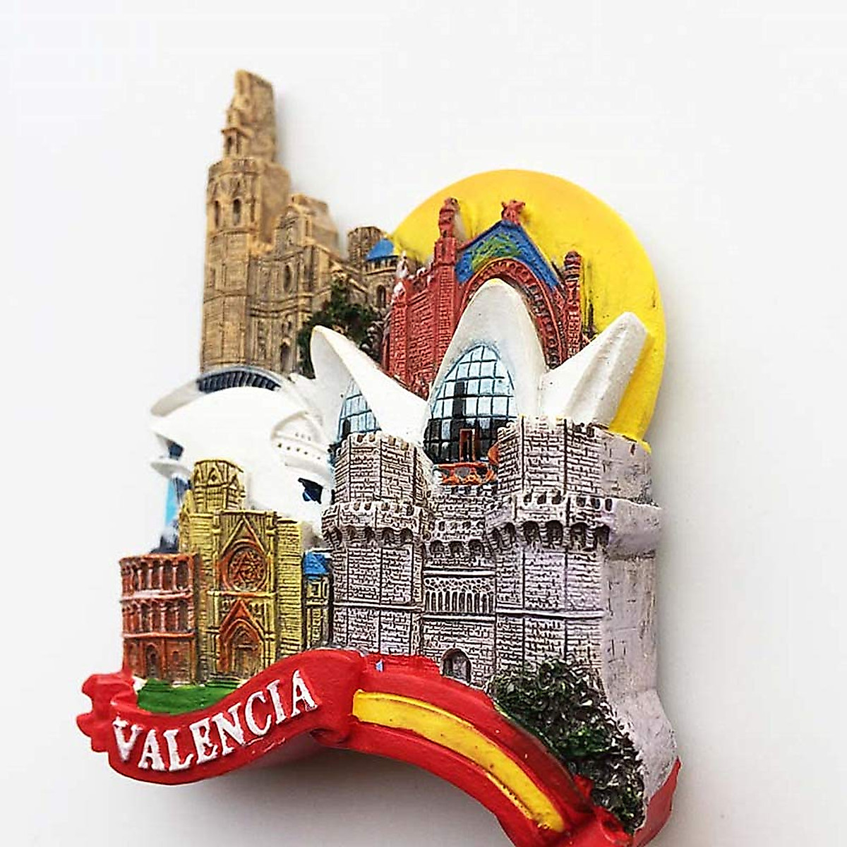 Valencia Spain 3D Fridge Magnet Travel Souvenir Gift Collection,Home & Kitchen Decoration Magnetic Sticker Valencia Refrigerator Magnet
