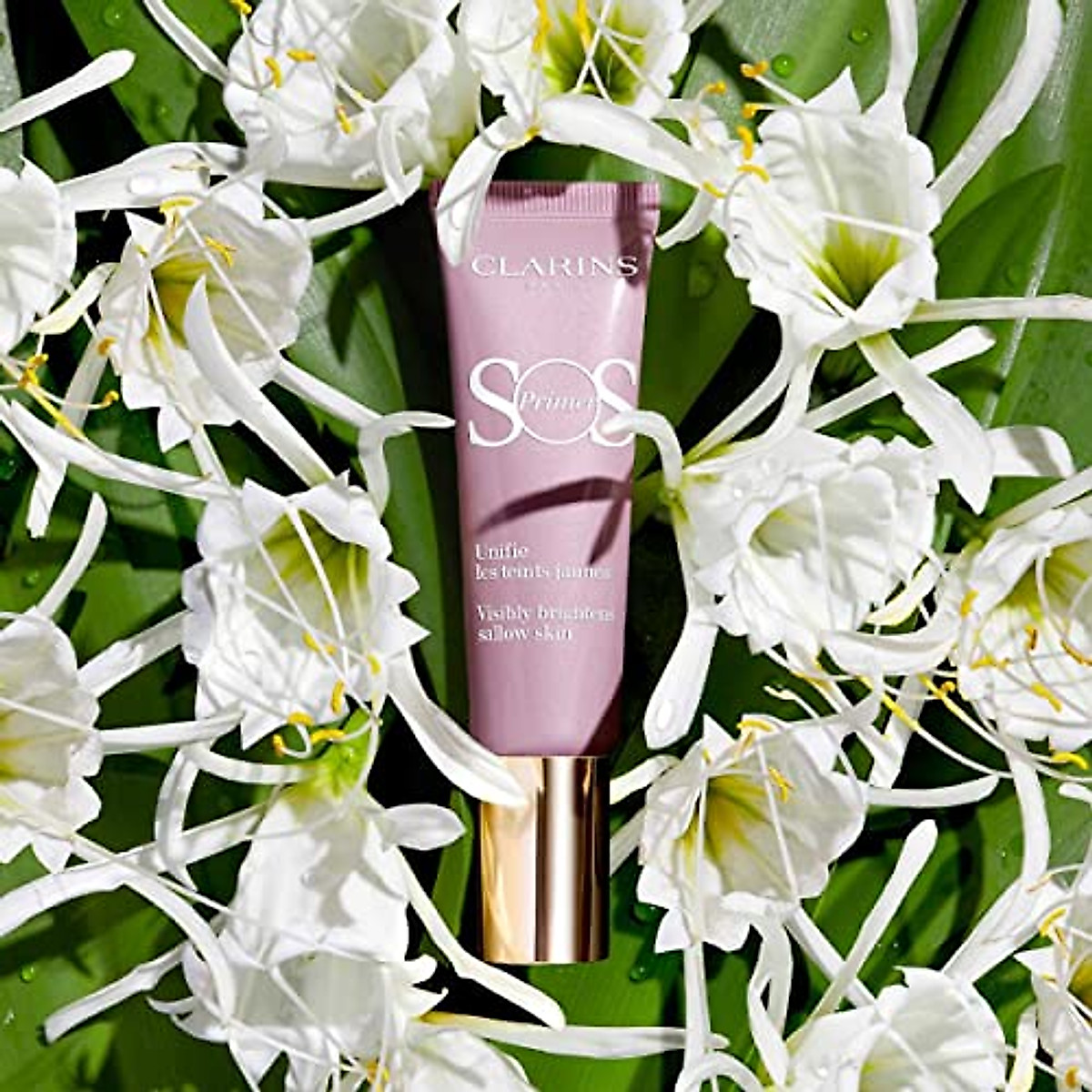 Clarins SOS Primer | Color-Correcting Make-Up Primer | Blurs Imperfections, Boosts Radiance and Preps Skin | Lightweight, Long-Lasting, Oil-Free | Contains Plant Extracts With Skincare Benefits