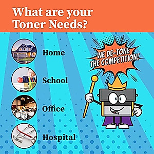 TONERNEEDS TN 760 Toner Cartridge - Black Ink Replacement Cartridges for TN760 & TN730 - Compatible with Select Brother Printer Models - Pack of 2