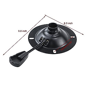 Meprotal Office Chair Tilt Swivel Plate, Heavy Duty Replacement Swivel Seat Swivel Bas Lift Lever Handle for Chair Bar Stool - 9.8 x 6.3inch