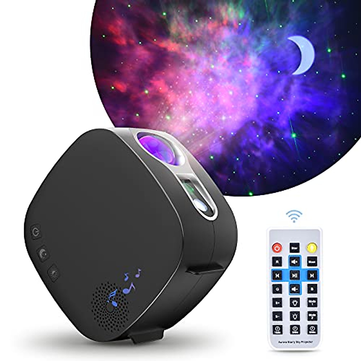 Star Projector,Bluetooth Speaker Remote Control Moon Nebula Galaxy Night Light Projector Ceiling Projector for Bedroom/Home/Theater/Party/Game Rooms/Camping and Night Light Ambience (Kids,Adult)