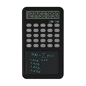 XWWDP Multifunctional Calculator Business Office Portable LCD Handwriting Tablet Calculator 12 Digit Display Financial Calculator (Color : A, Size : One Size)