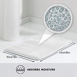 Bath Mat Sunflowers Floral Blue Yellow Flowers Home Decor Durable Welcome Front Door Mats Entryway Rugs Non-Slip Floor Mat Entrance Rugs Bath Rug Kitchen Rugs 18 x 30 in