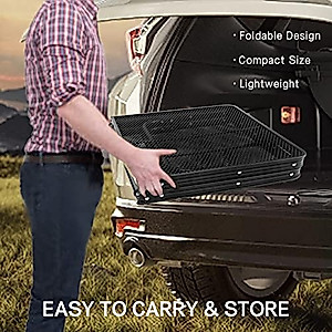 YDY+YQY Folding Metal Grill Table Portable Camping Aluminum Table with Mesh Desktop, Anti-Slip Feet, Height Adjustable, Lightweight Outdoor Table for Garden RV Picnic BBQ Cooking