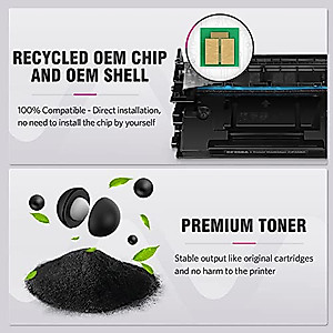 ALLWORK 58A [with Chip] CF258A Remanufactured Toner Cartridge Replacement for HP CF258A 58X Use for HP Laser Pro M404n M404dn M404dw MFP M428dw M428fdn M428fdw M430 M304 M406dn M430f Printers 2 Packs