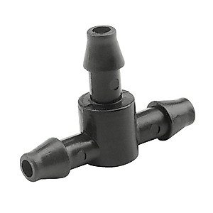 XINGYHENG 100pcs 8 Holes Button Drop Adjustable Flow Dripper with 40PCS Tee Connector Spray Dripped Integral Emitter Nozzle Sprinkler Irrigation System for Flower Garden