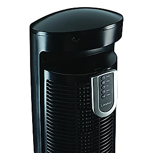 Lasko Oscillating Tower Fan, Remote Control, Ionizer, 3 Speeds, Timer, for Bedroom, Office, Kitchen 42", Black, T42950