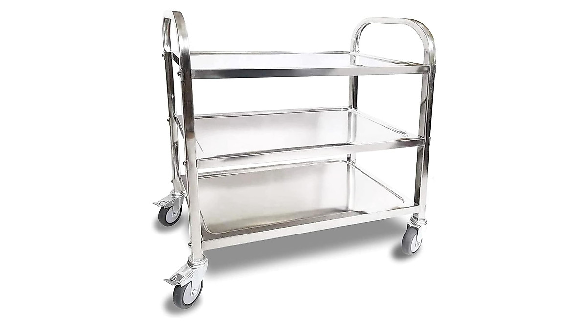 ITINA 3-Tier Stainless Steel Cart - Versatile Kitchen Trolley