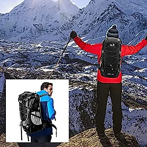 LOCALLION 50L Hiking Backpack, Large Capacity Camping Backpacks, Lightweight Waterproof Travel Daypack for Mountain Climbing