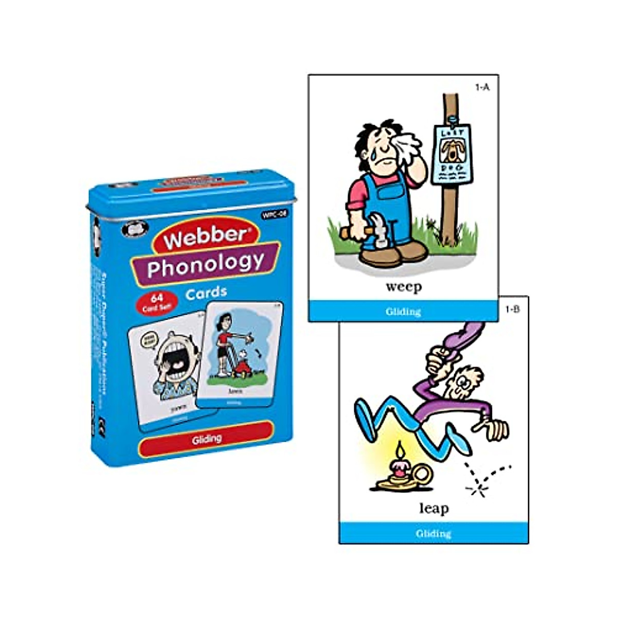 Super Duper Publications | Webber® Phonology Cards - Gliding | Speech Therapy - Phonology Flashcards | Educational Learning Resource for Children