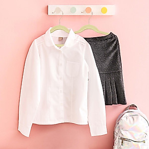 HOUSE DAY Velvet Baby Hangers 50 Pack, Premium Children's Hangers for Baby, Infant & Toddler Clothes, Durable Non Slip Baby Felt Hangers Beige, 11 Inch Baby Hangers for Closet, Ideal for Everyday Use