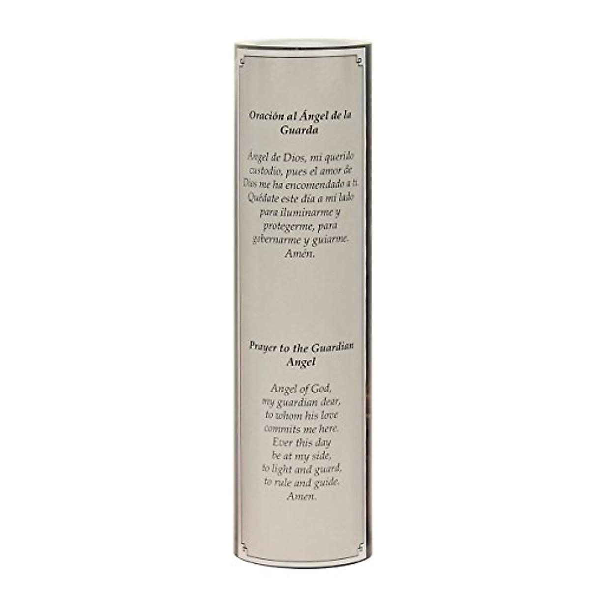 Stonebriar The Saints Collection Guardian Angel Flickering LED Prayer Candle with Automatic Timer, Religious Gift Ideas for Mom, Dad, Sister, Brother, and Friends 8 Inches