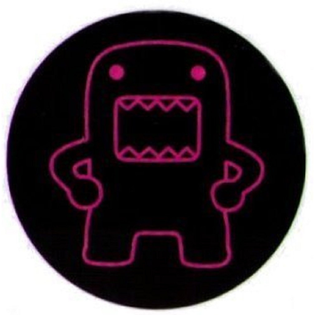 Hot Properties Domo-Kun Pink Outline Button DB4289