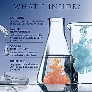 Pearl Eye Cream - Moisturizing Treatment for Dark Circles - Hydrolyzed Pearl, Jellyfish Extract, Caffeine - Puffiness, Under Eye Bags & Fine Lines Remover - Anti-Aging & Anti-Wrinkle - LaMarine 0.5oz